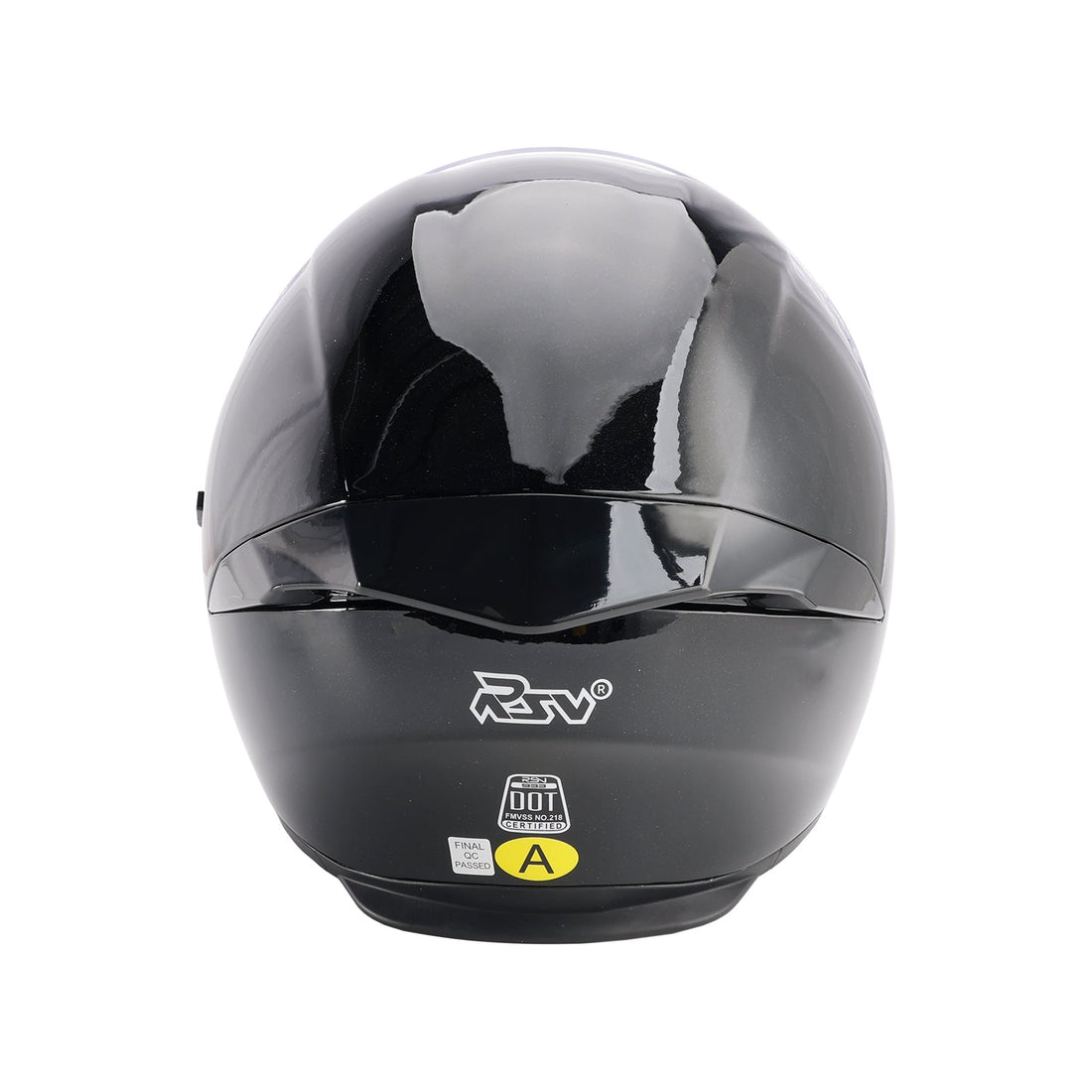DOT Motorradhelm für Erwachsene, Street, Integralhelm, glänzend schwar ...