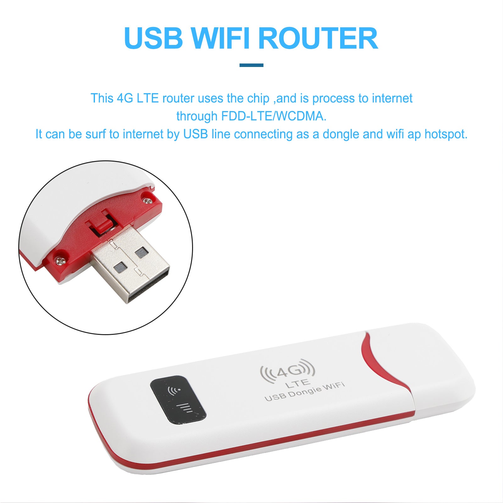 4G LTE Wireless Router WiFi Mobiles Breitbandmodem USB Dongle Unlocked ...