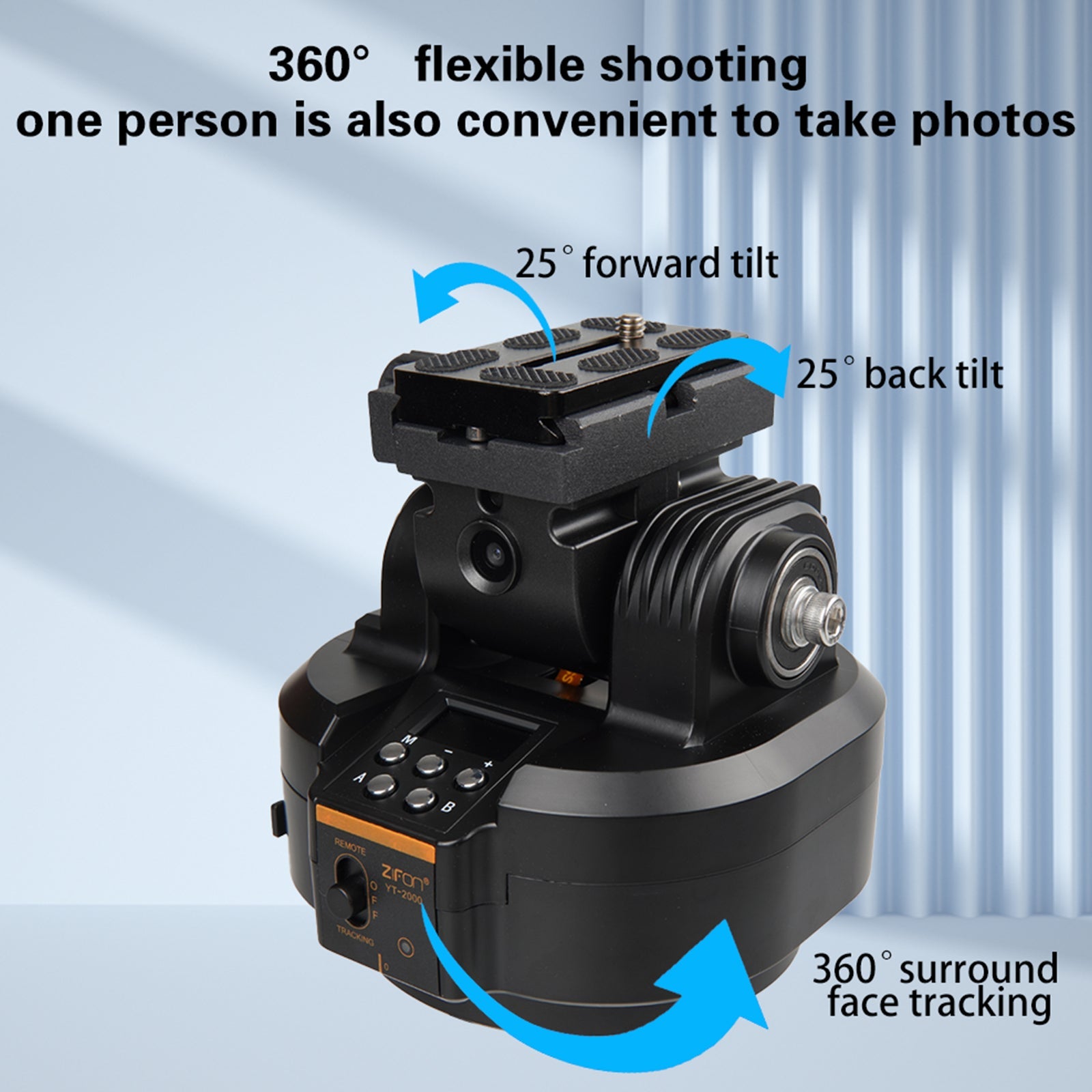 YT-1500 Kamera Elektrische Cloud Plattform Handy Kamera Panorama Stabi ...