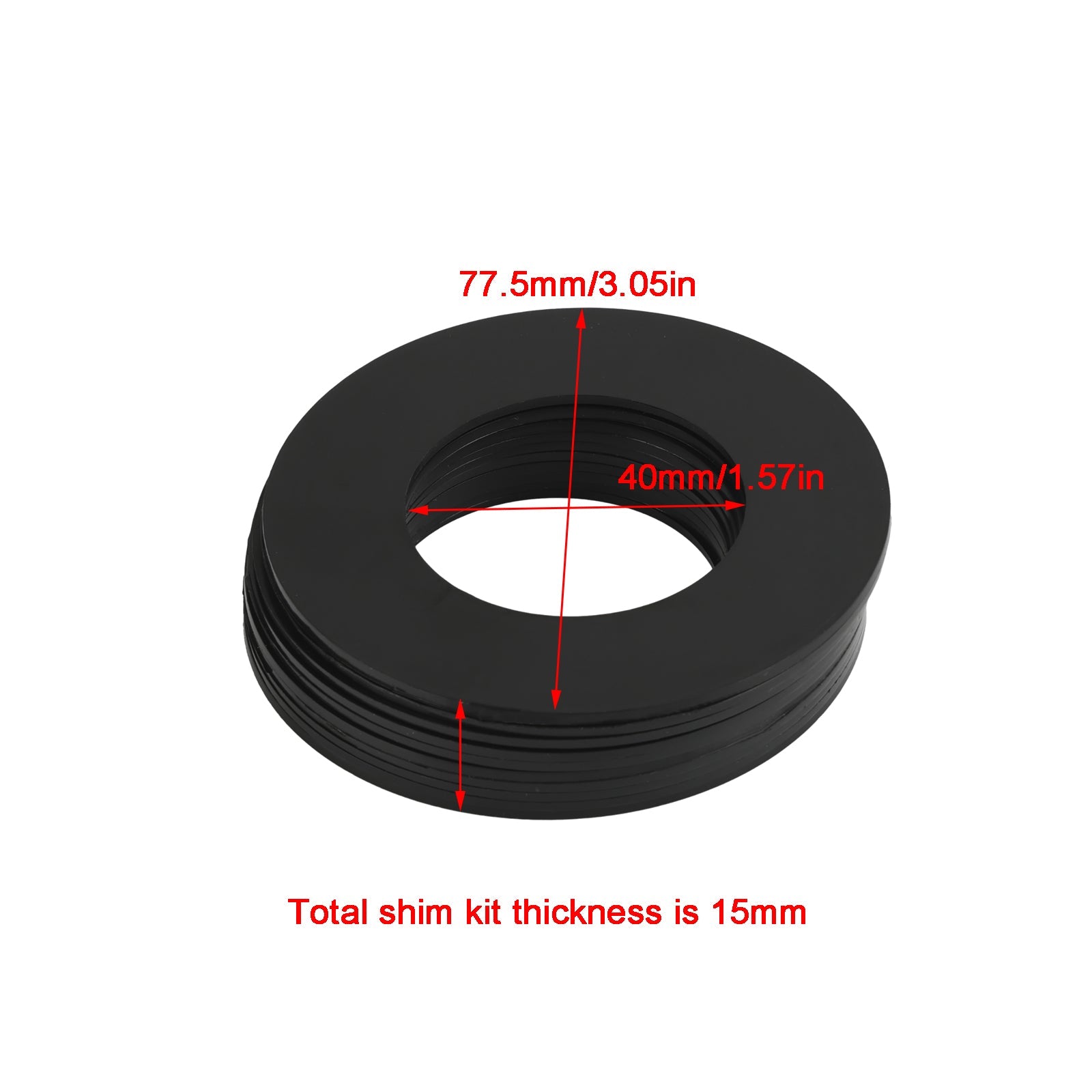 40MM Excavator Bucket Pin Shims Kit For Skid Steer Cat Bobcat Deere Ko ...