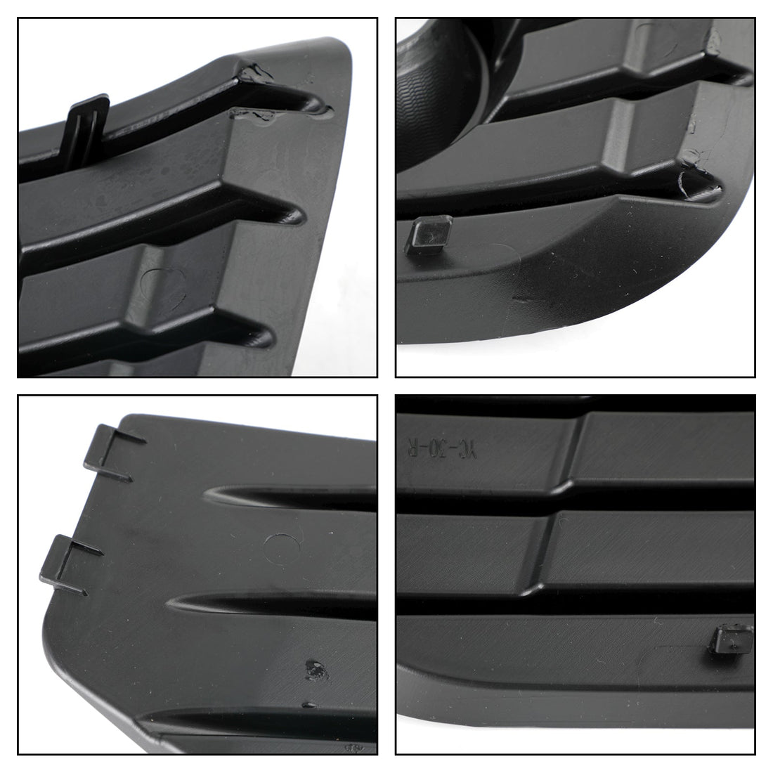 VW T5 T5.1 2010-2015 Gloss Black Fog Lamp Light Cover Insert S-line Gr ...