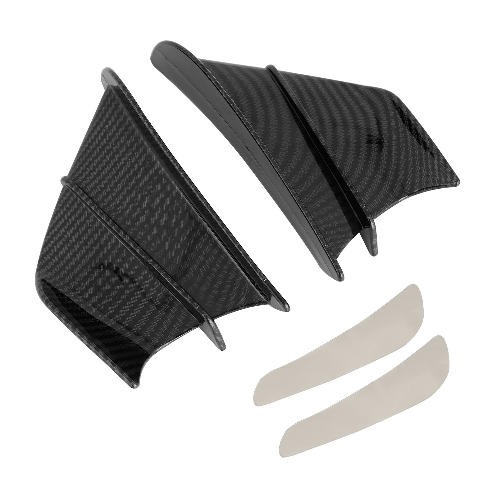 Winglet Wind Fin Aerodynamic Kit Spoiler Trim Cover für Motorrad Unive ...