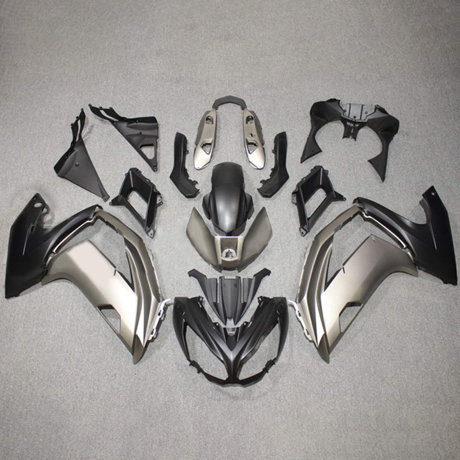 Amotopart 2012-2016 Kawasaki Ninja 650 Sliver Black Fearing Kit – oonooo