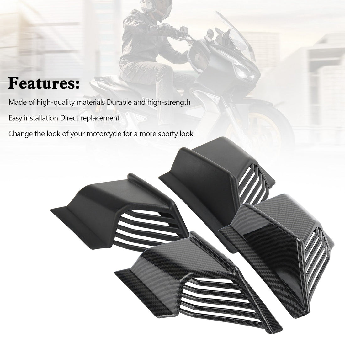 HONDA ADV-150 2019–2022 Body Winglet Side Deflektor Air Wing Spoiler ...
