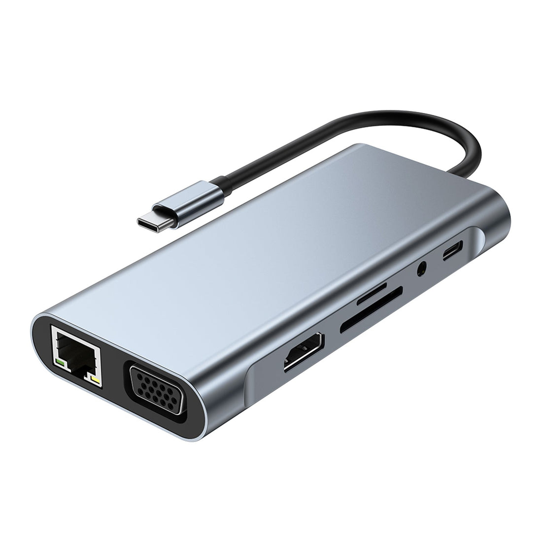 11 in 1 USB-C Typ C HD Ausgang 4K USB 3.0 HD Adapter HUB MultiFußktion ...