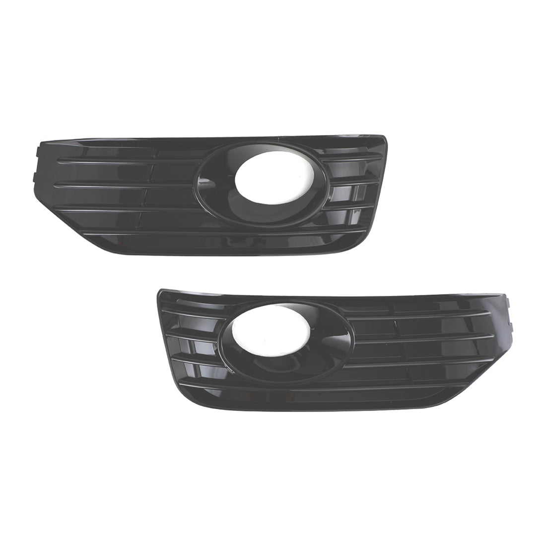 VW T5 T5.1 2010-2015 Gloss Black Fog Lamp Light Cover Insert S-line Gr ...