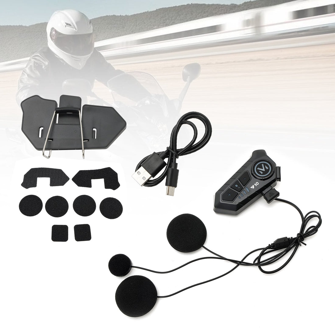 Universal Lautsprecher Player Helm Bluetooth Kopfh?rer Headset Schwarz ...