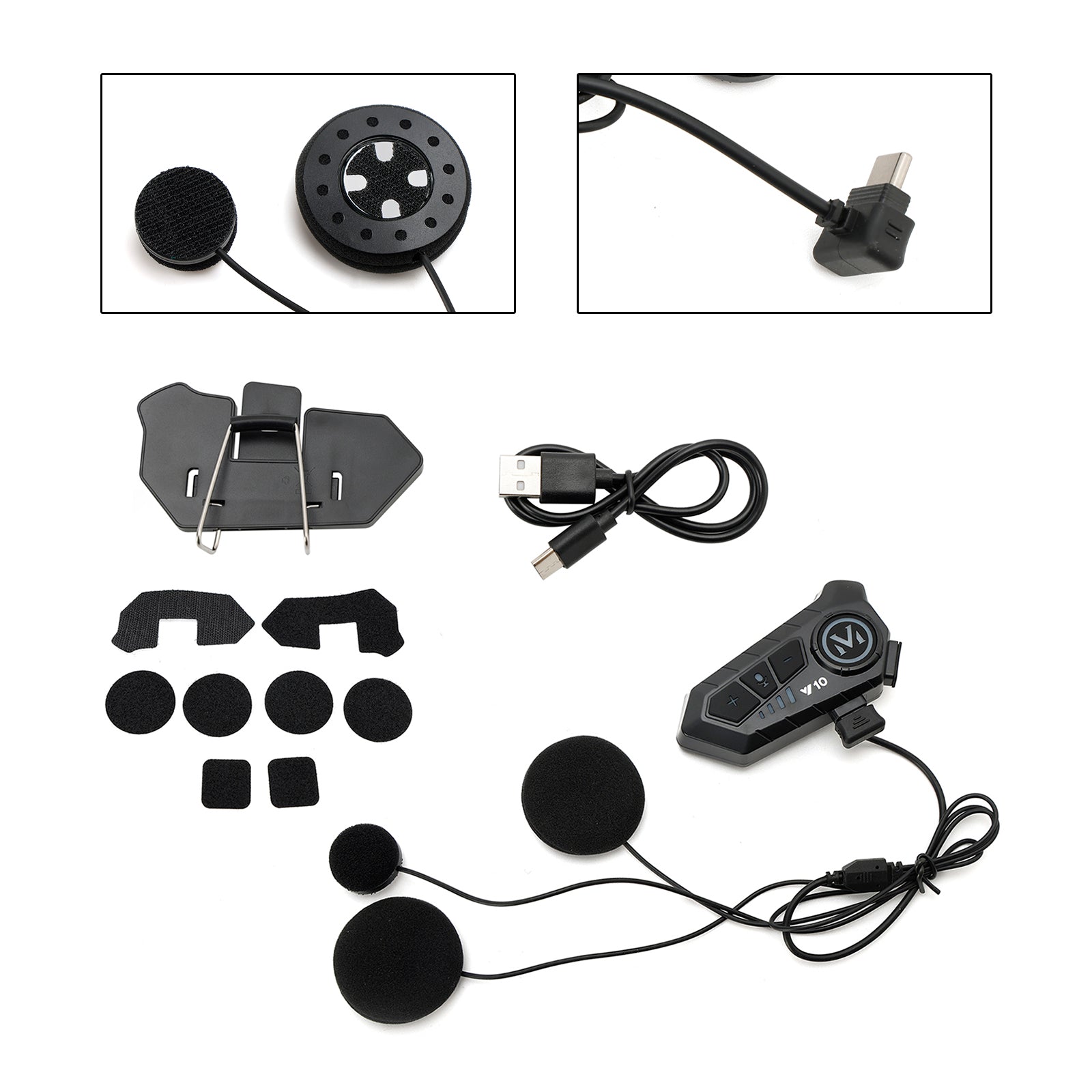 Universal Lautsprecher Player Helm Bluetooth Kopfh?rer Headset Schwarz ...