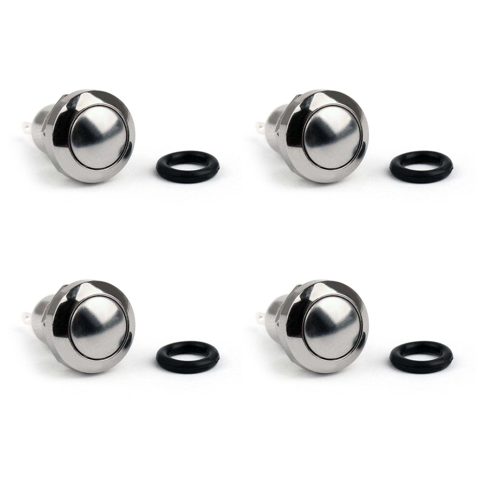 8mm Mini 1NO 2Pin Metal Momentary Push Button Switch 3A/250V For Car/B ...