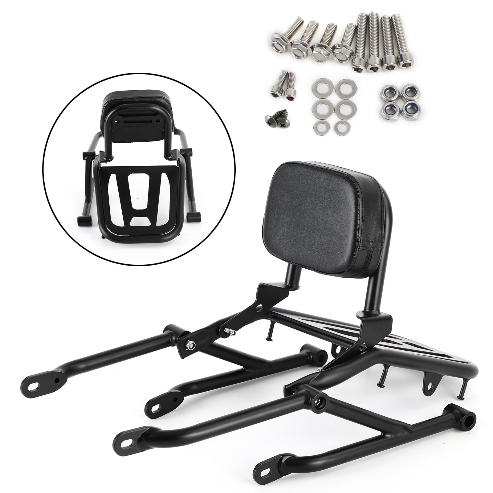 Sozius Sissy Bar Rückenlehne Gep?cktr?ger für Honda REBEL CMX500 CMX30 – oonooo