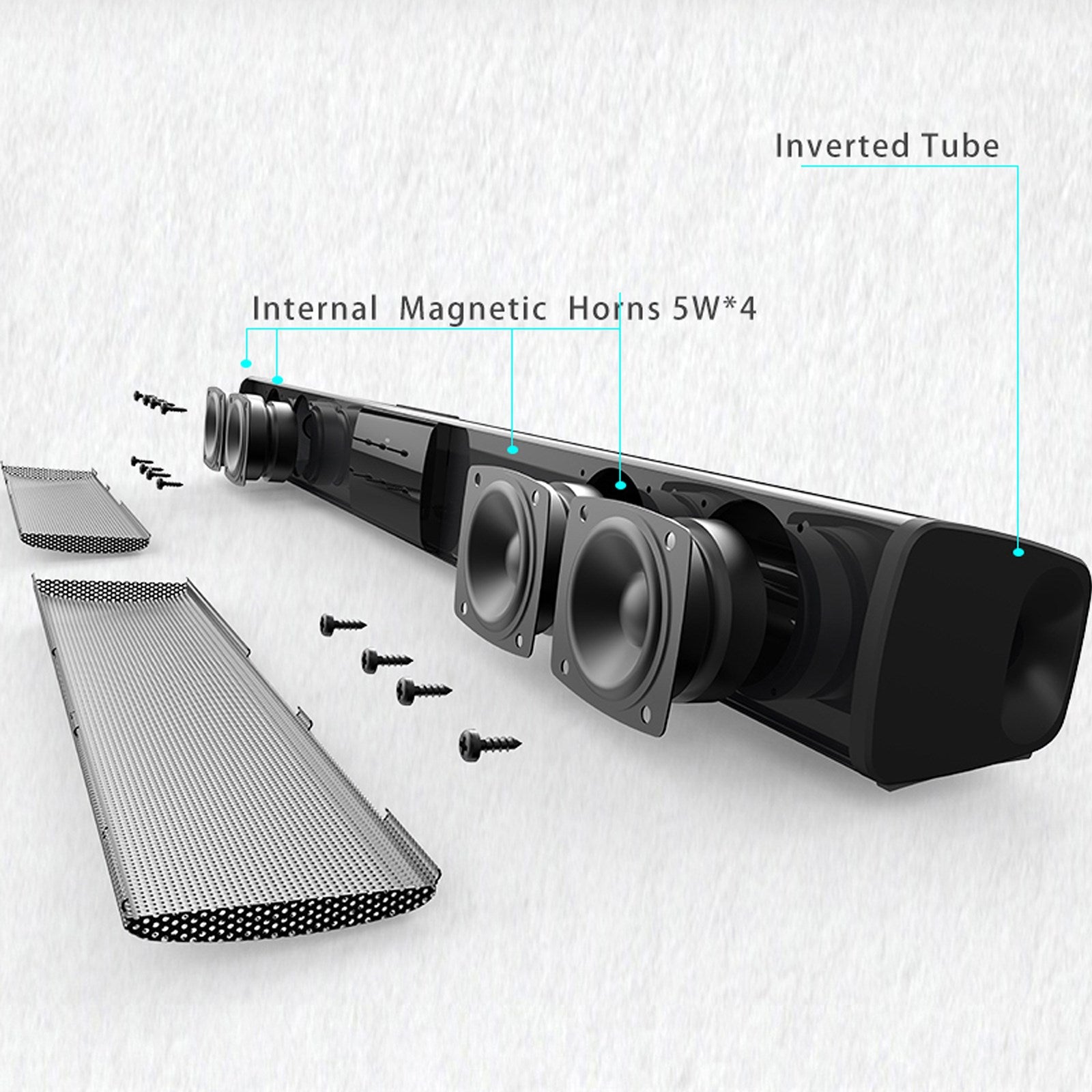 BT Surround Sound Bar Wireless Subwoofer TV Heimkino & Remote-Laut – oonooo