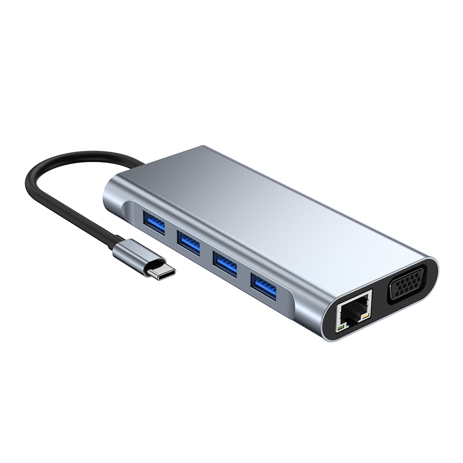 11 in 1 USB-C Typ C HD Ausgang 4K USB 3.0 HD Adapter HUB MultiFußktion ...