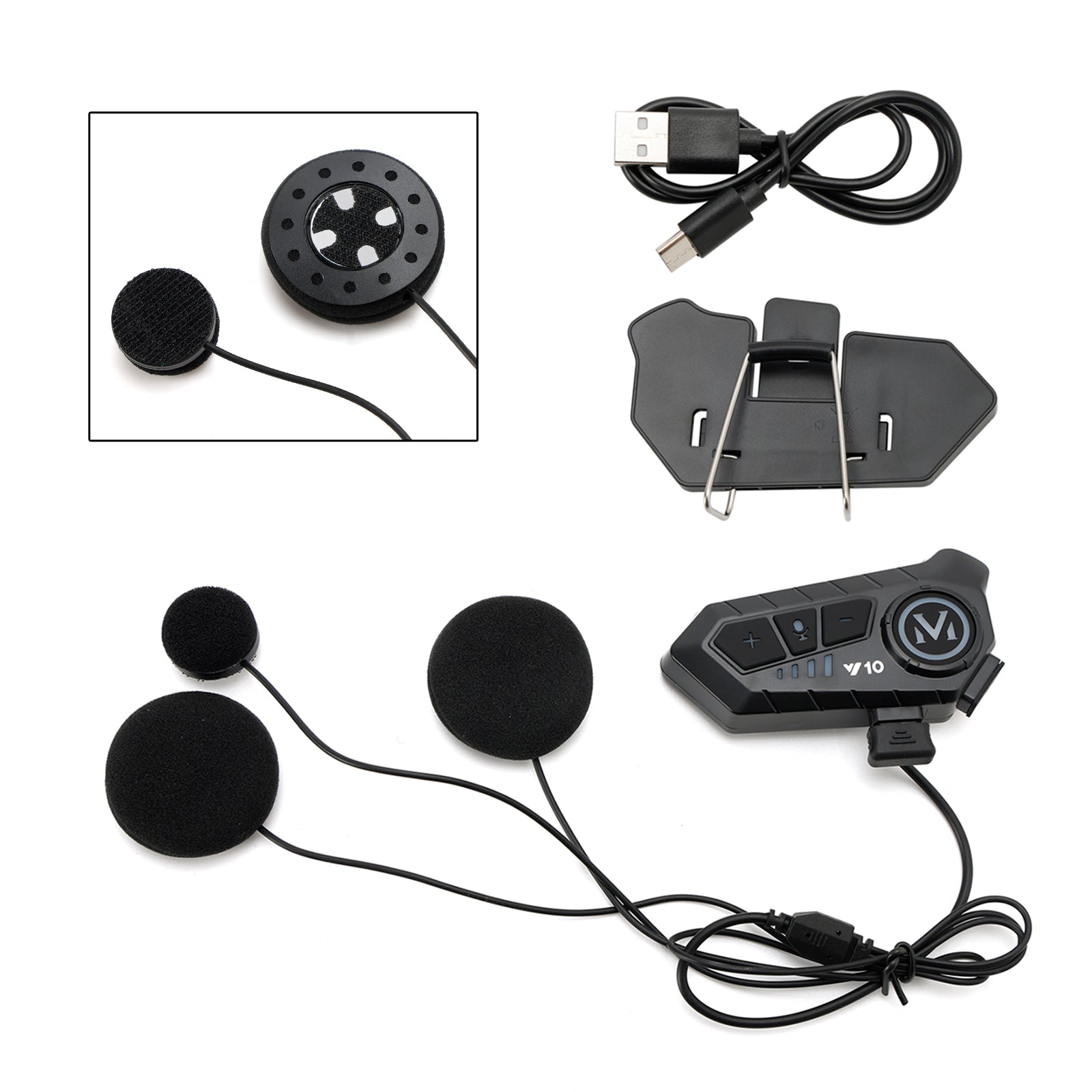 Universal Lautsprecher Player Helm Bluetooth Kopfh?rer Headset Schwarz ...